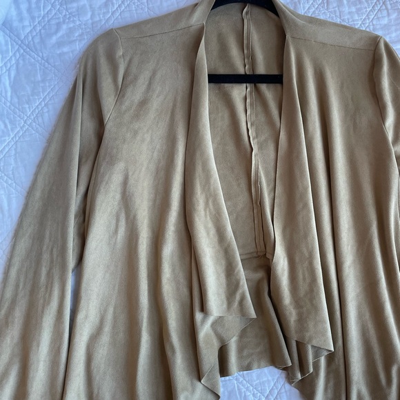 Zara | Jackets & Coats | Zara Cream Colored Suede Jacket Medium | Poshmark